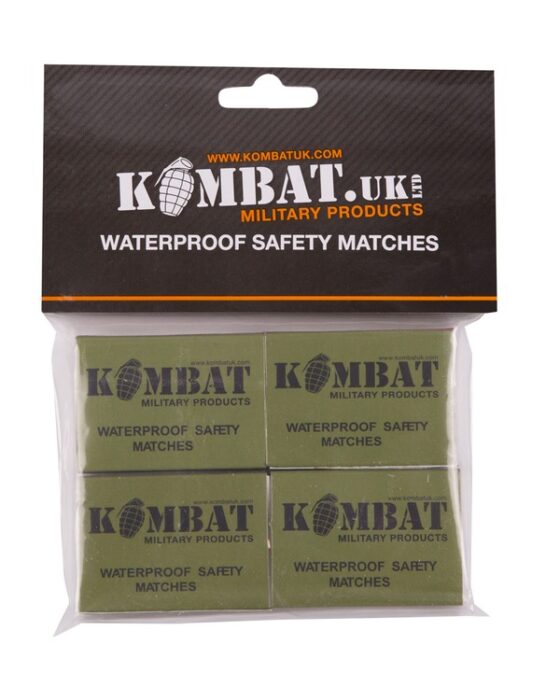 Waterproof Matches (Pack of Four) - KombatUK