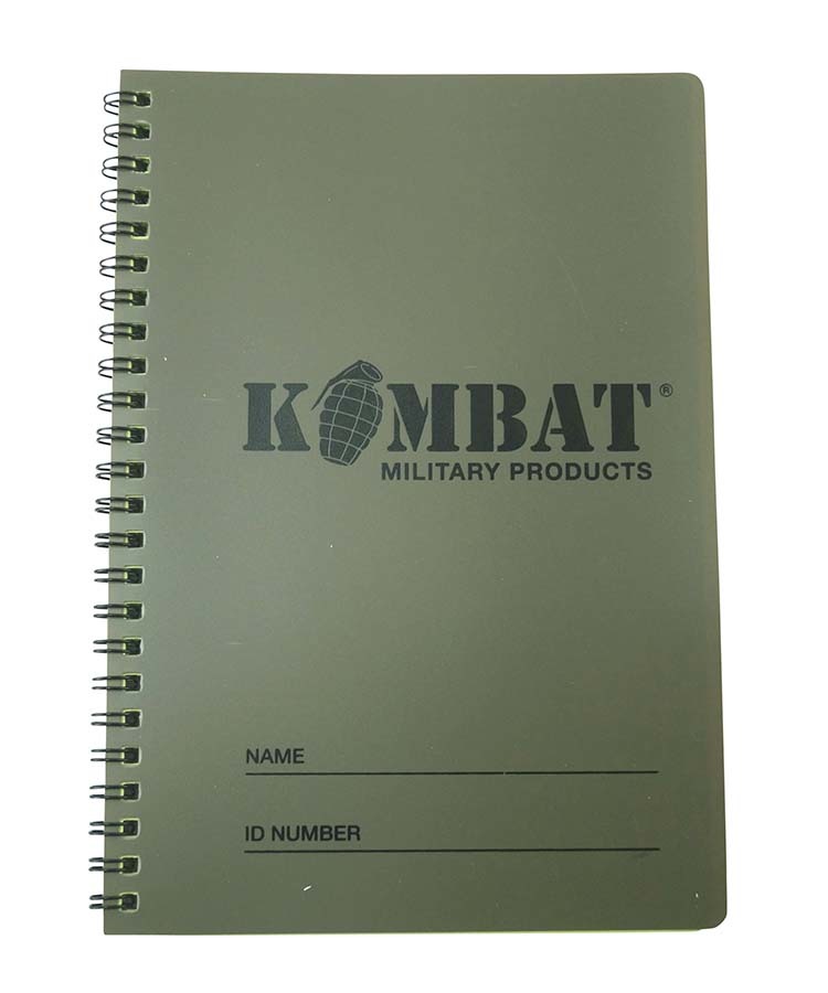 A4 Waterproof Notebook / with Grid lines - KombatUK